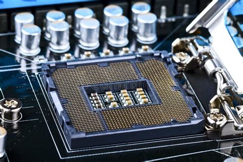 CPU Socket Stock Photo Image Of Mainboard Component