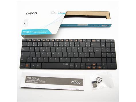 Rapoo E9070 Black Rf Wireless Keyboard