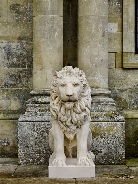 Coade Coade Stone Outdoor Seated Frankfurt Lion In Classical Style 18th C For Sale At 1stdibs