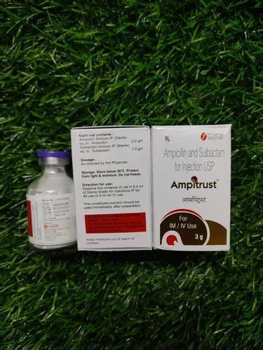 Ampicillin And Sulbactam Inj Ampitrust 3g Strength 3 Gm At ₹ 631 2 Vial In Ahmedabad