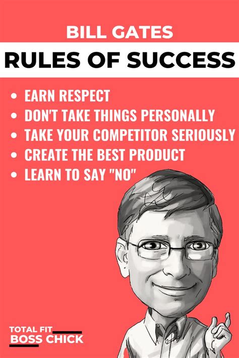 Bill Gates Rules Of Success Business Mentoring Success Tips
