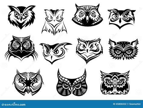 Owl Head Vector