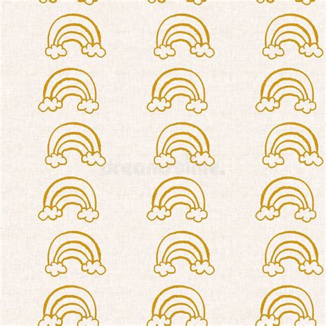 Gender Neutral Rainbow Seamless Raster Background Simple Whimsical Romantic 2 Tone Pattern