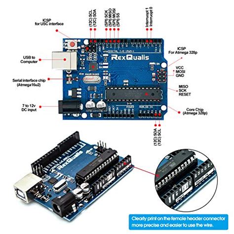 Rexqualis Super Starter Kit Based On Arduino Uno R With Tutorial And Controller Board