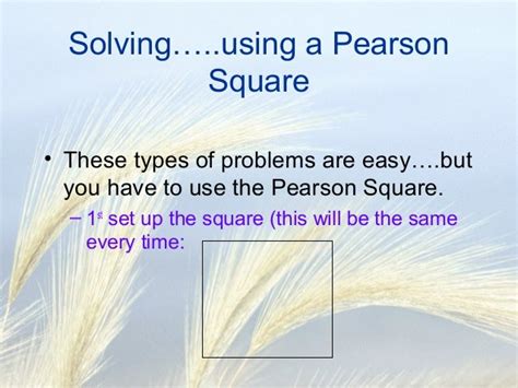 pearson square balancing rations