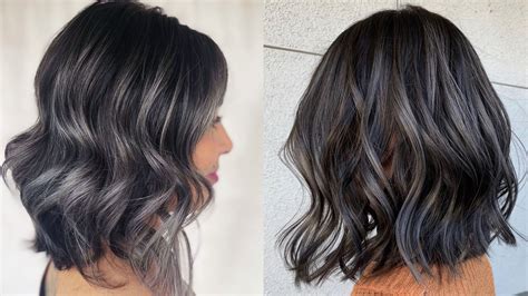 Corte Bob Ahumado La Tendencia De Cabello Para Disimular Las Canas En