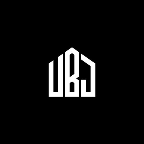 Ubj Letter Designubj Letter Logo Design On Black Background Ubj