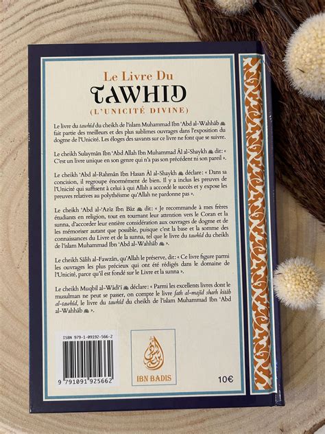 Le Livre Du Tawhid Cheikh Mohammed Ibn Abd Al Wahhab Ibn Badis