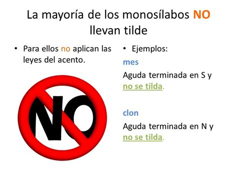 Tilde Diacrítica O Tilde En Monosílabos Ppt Descargar