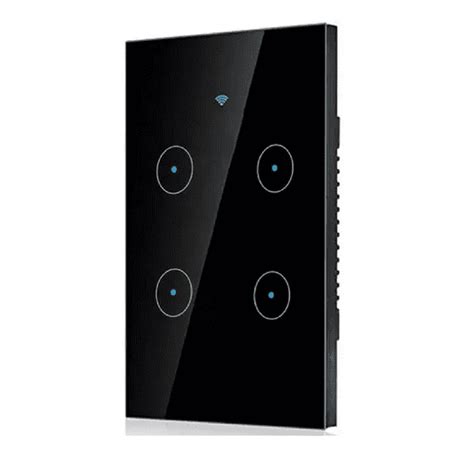 Interruptor Luz Pared Inteligente Wifi 4 Vías Negro Walmart En Línea