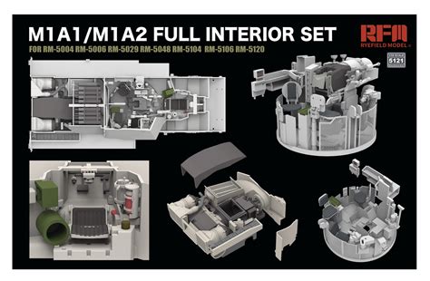 M1a1 M1a2 Abrams Tank Full Interior Set Without Tank Kit Rye Field