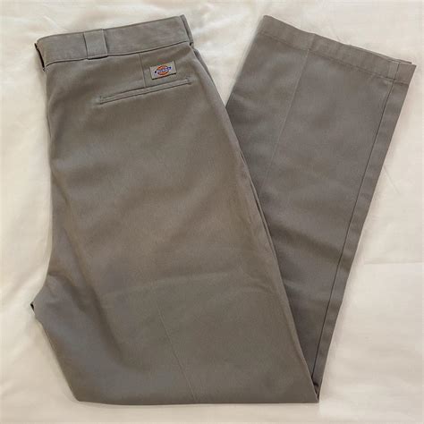 Vintage Dickies Work Pants Grey Gray Made In Usa Depop