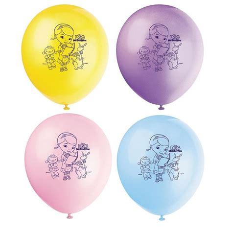12 Latex Doc Mcstuffins Balloons 8ct Balloons Amazon Canada Mcstuffins Doc Mcstuffins