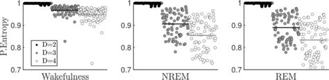 Permutation Entropy Peen Of Electro Corticograms Ecog As A Function