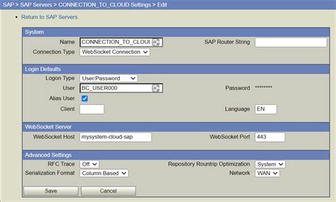 Websocket Rfc To Cloud Using Sap Business Connector Sap Tutorials