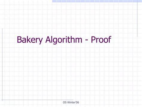 Ppt Bakery Algorithm Proof Powerpoint Presentation Free Download Id203192