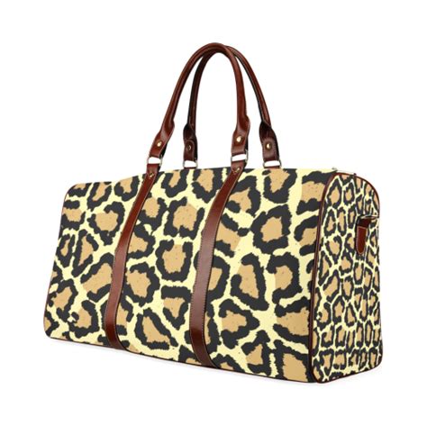 Custom Printed Travel Bag Brown Sell Your Designs Interestprint