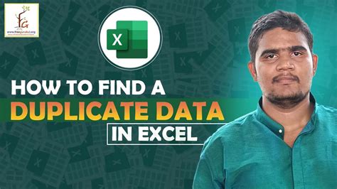 Learn Excel In Telugu How To Find A Duplicate Data B Goutam Swamy Free Gurukul Youtube