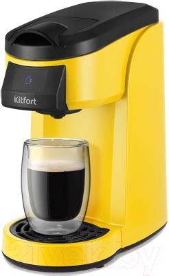 Kitfort KT-7121-3 (черный/желтый) Кофеварка эспрессо купить в Минске ...