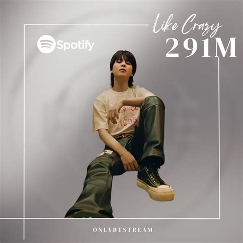 Only BTS Stream⁷ on Twitter Like Crazy de JIMIN ha superado 291