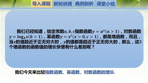 4 4指数函数、幂函数、对数函数增长的比较 高一数学 北师大版2019必修第一册 课件（共19张ppt） 21世纪教育网