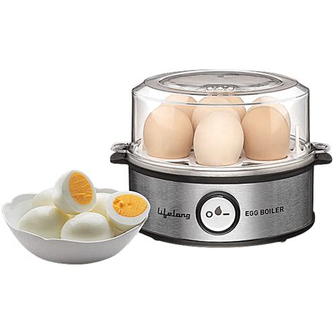 Buy Lifelong Regalia Stainless Steel Egg Boiler Silver Black 360W