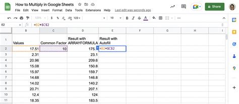How To Multiply In Google Sheets Examples Layer Blog