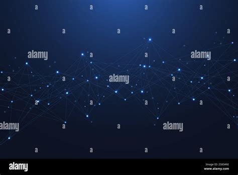 Global Network Connection Concept Big Data Visualization Social