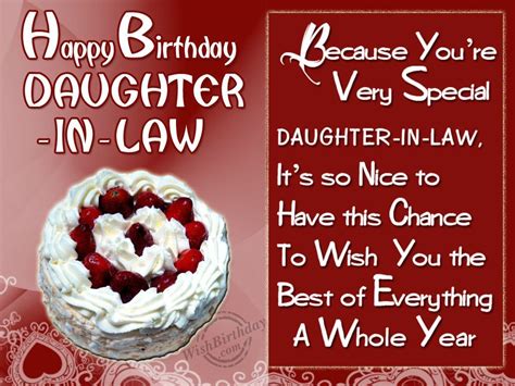 Wishing Special Birthday To My Special Daughter In Law Birthday