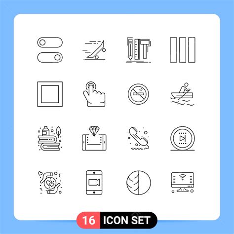 16 Universal Outlines Set For Web And Mobile Applications Maximize Hotel Board Nosmoking Png