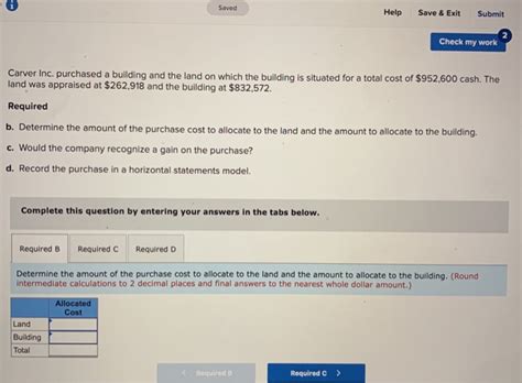 solved saved help save and exit submit check my work carver
