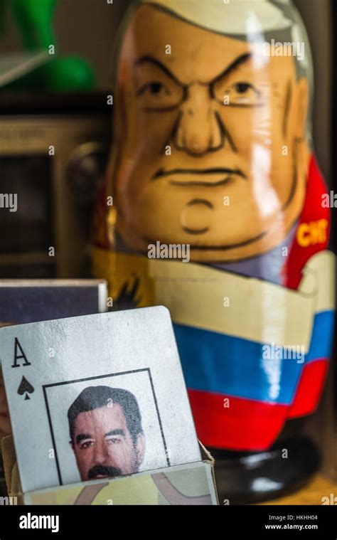 Communist Symbols And Items Gorbachev Button Saddam Hussein Playing