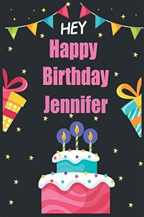 Happy Birthday Jennifer Clip Art 𝐁𝐎𝐁
