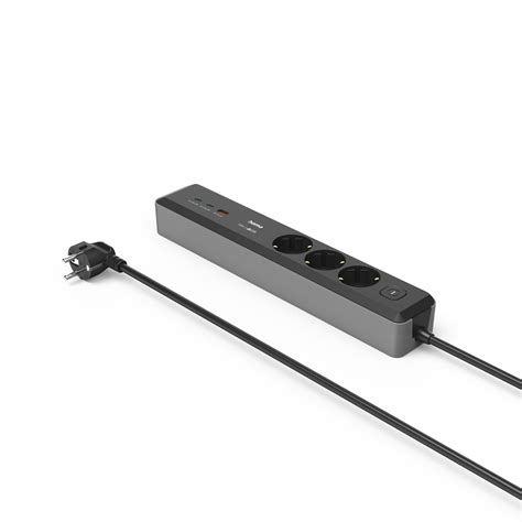 3 Way Socket Strip With 100 W Usb Charger Hama Group