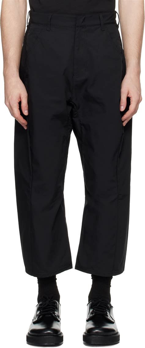 ader error black canvas trousers ader error