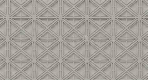 Monochromatic Gray Geometric Pattern With Interconnected Squares And