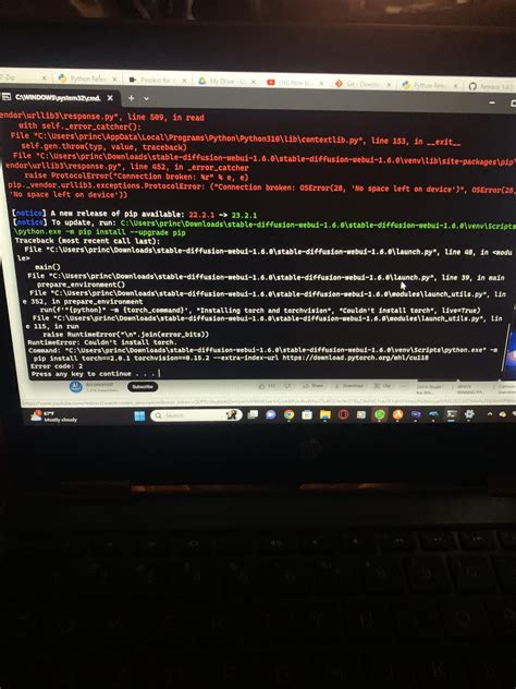 Got This Error An Pressed Space An Got Logged Out What Should I Do Did