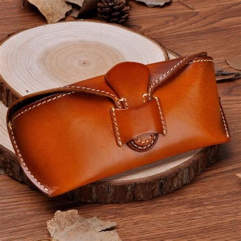 Eyeglasses Holder Leather Hard Eyeglass Case Unisex Sunglasses Etsy