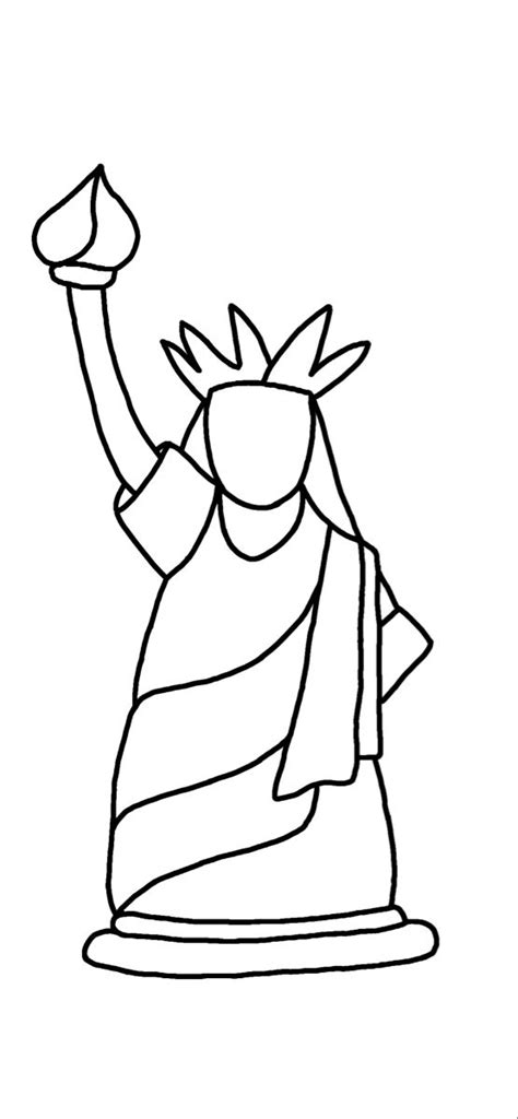 Statue Of Liberty Stencil Cover English Estatua De La Libertad