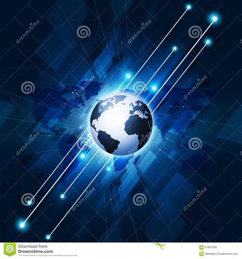 Communication Technology Concept Interface Stock Illustration Illustration Of Internet