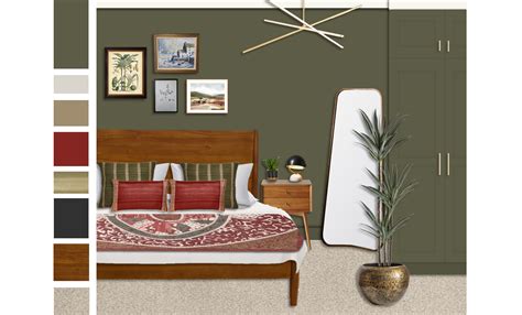 Alexas Green And Brass Moody Bedroom My Bespoke Room