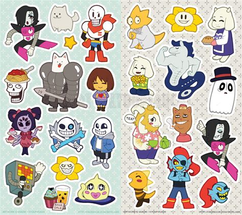Undertale Stickers By Miaow On Deviantart