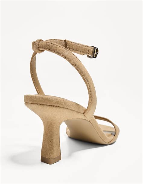 High Heel Sandals With Ankle Strap Women Bershka