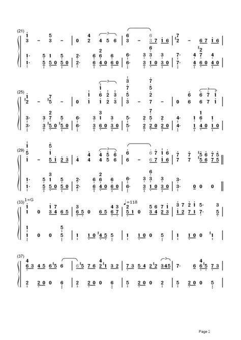 一步之遥 钢琴数字简谱 世界探戈名曲 钢琴简谱