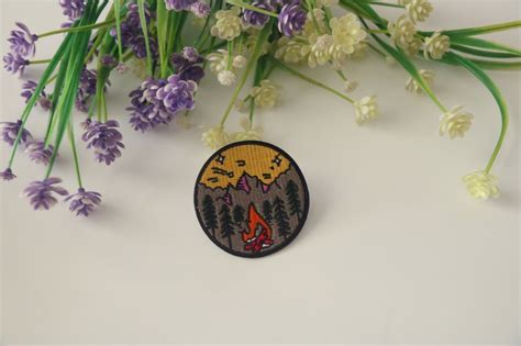 Camping Patch Campfire Patch Iron On Patch Embroidered Patch Funny Patch Cool Patch For