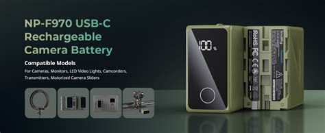 Smallrig Np F970 Battery 10500mah Usb C Replacement Battery
