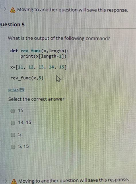 Solved Question 6 What Does A Dictionary Value With A Key Chegg