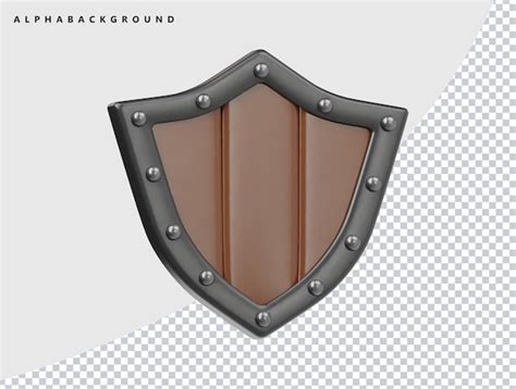 Premium Psd Gaming Shield Icon 3d Render Illustration