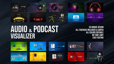 Audio And Podcast Visualizer Elements Ft Podcast Audio Visualizer And Music Visualizer Envato