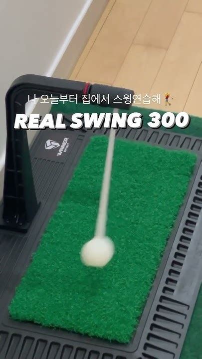 위너스피릿 리얼스윙300 집에서 골프스윙연습해요 ️ 골프연습 골프스윙 연습스윙 빈스윙 골프스윙연습기 Golf